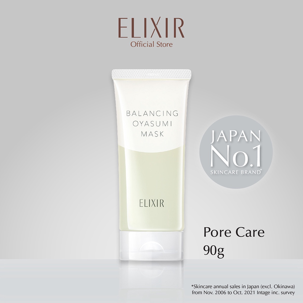 Elixir อิลิคเซอร์ บาลานซิ่ง โอยาสุมิ มาส์ก 90ก. (Overnight Mask กระชับ ...