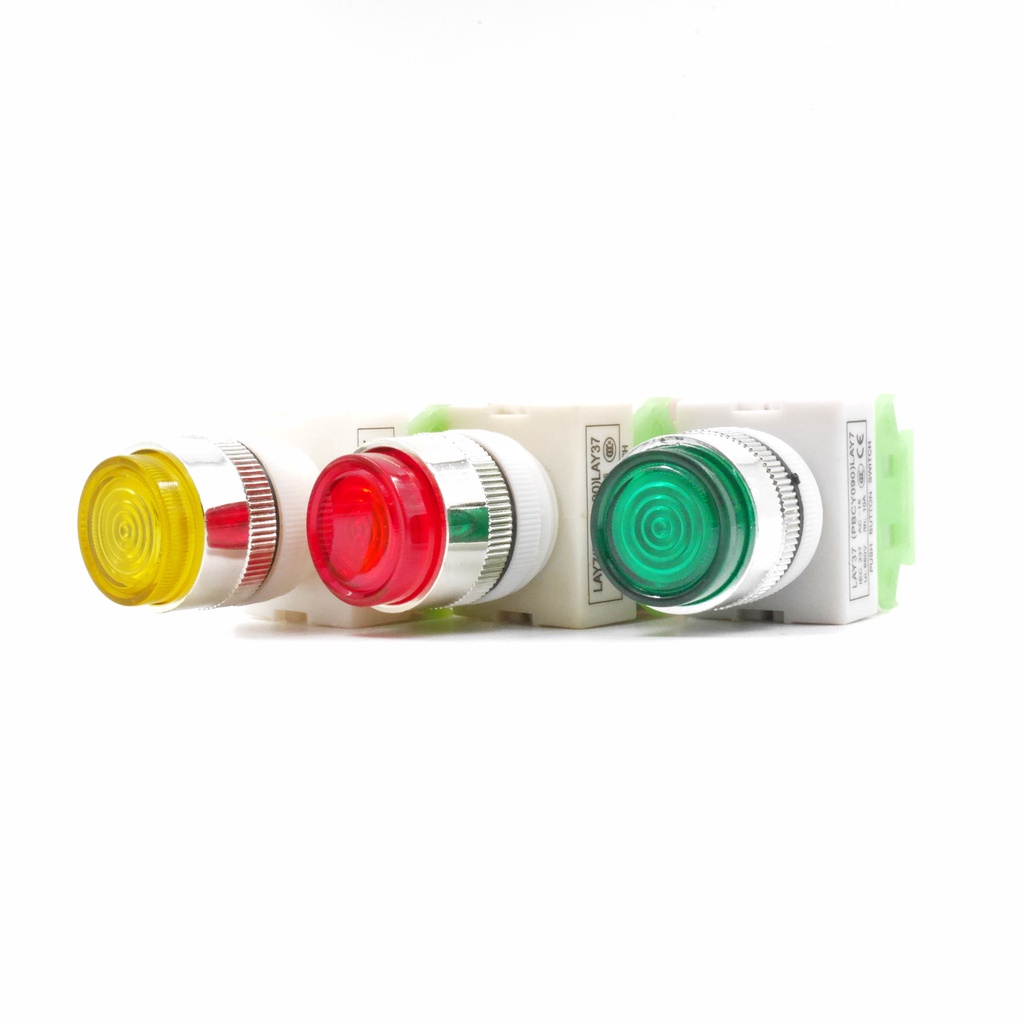 Y090-11DN สวิทซ์ปุ่มกด ไม่ล๊อค มีไฟ 220V 1NO 1NC ส่งจาก กทม ออกบิลได้ ...