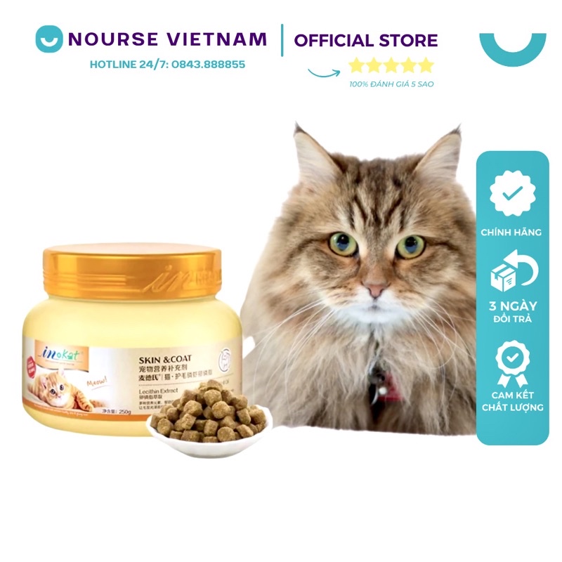 Inkat วิตามินแมวครีมนวดผมสําหรับแมวที ่ มีสารสกัดจากน ้ ํามันกุ ้ งแดง ...