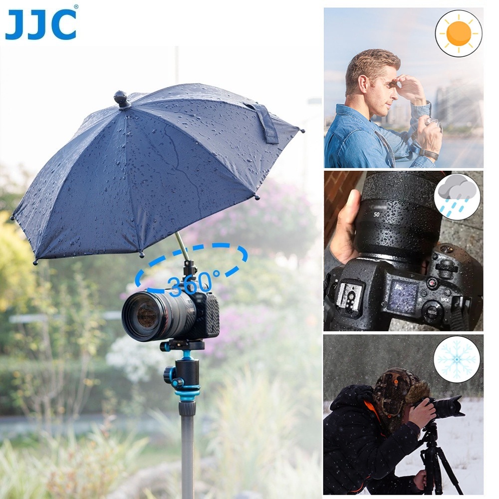 JJC ร่มกล้อง ฝาครอบกันฝนรองเท้าร้อนสำหรับกล้อง Mirrorless DSLR เพื่อป้องกันฝน / หิมะ / แสงแดด ...