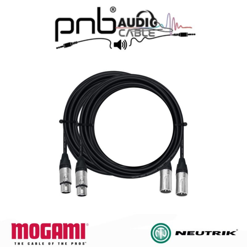 PNB AUDIO CABLE สายสัญญาณเสียง XLR ใช้สาย MOGAMI ใช้หัวปลั๊ก NEUTRIK ...