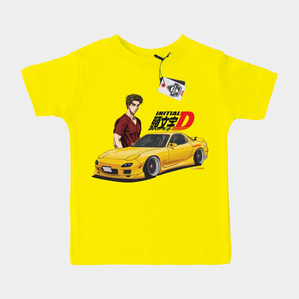 เสื้อยืด พิมพ์ลายอนิเมะ Karimake INITIAL D MAZDA RX7 RX-7 REDSUNS ...