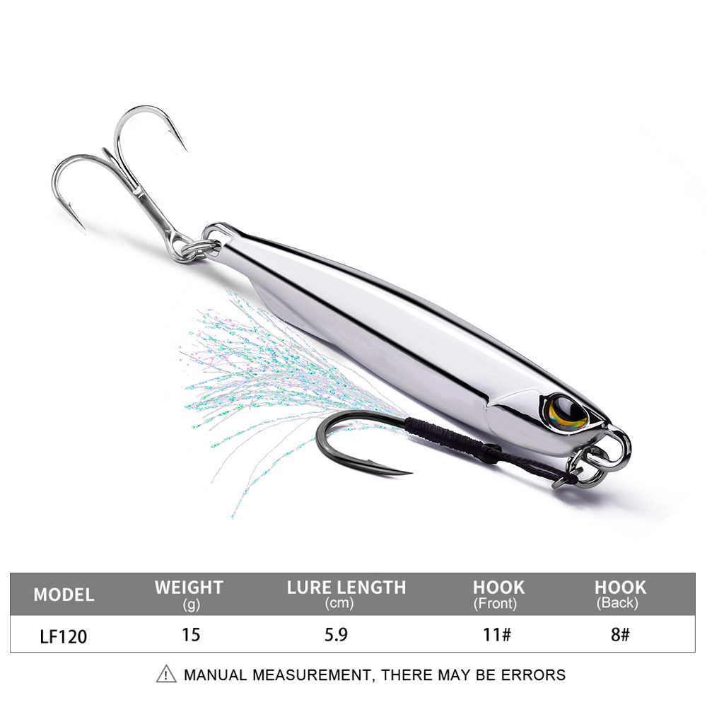 PROBEROS 1PC โลหะ Jigs Lure 10g 15g 20g 30g 40g Trolling เหยื่อตกปลา Sinking Hard Wobbler Long ...