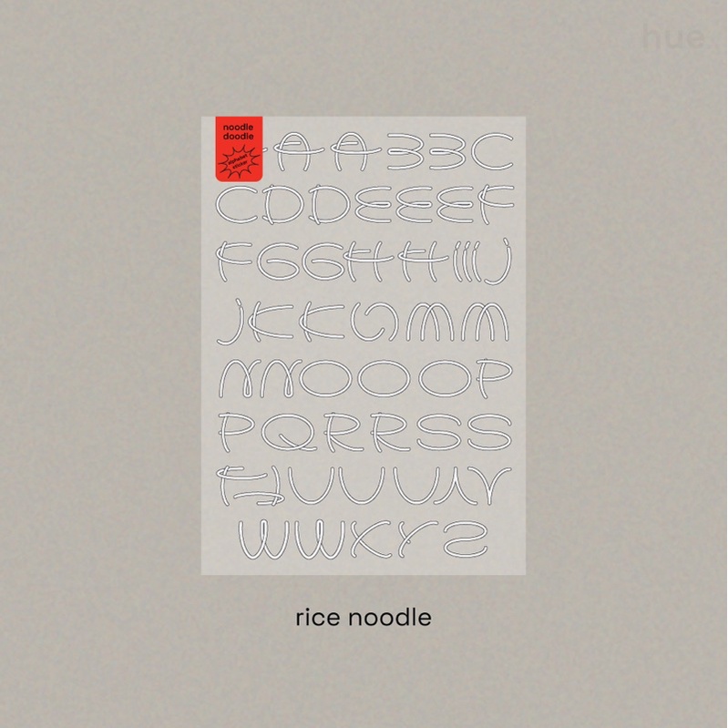 hue doodle noodle alphabet sticker | Shopee Thailand
