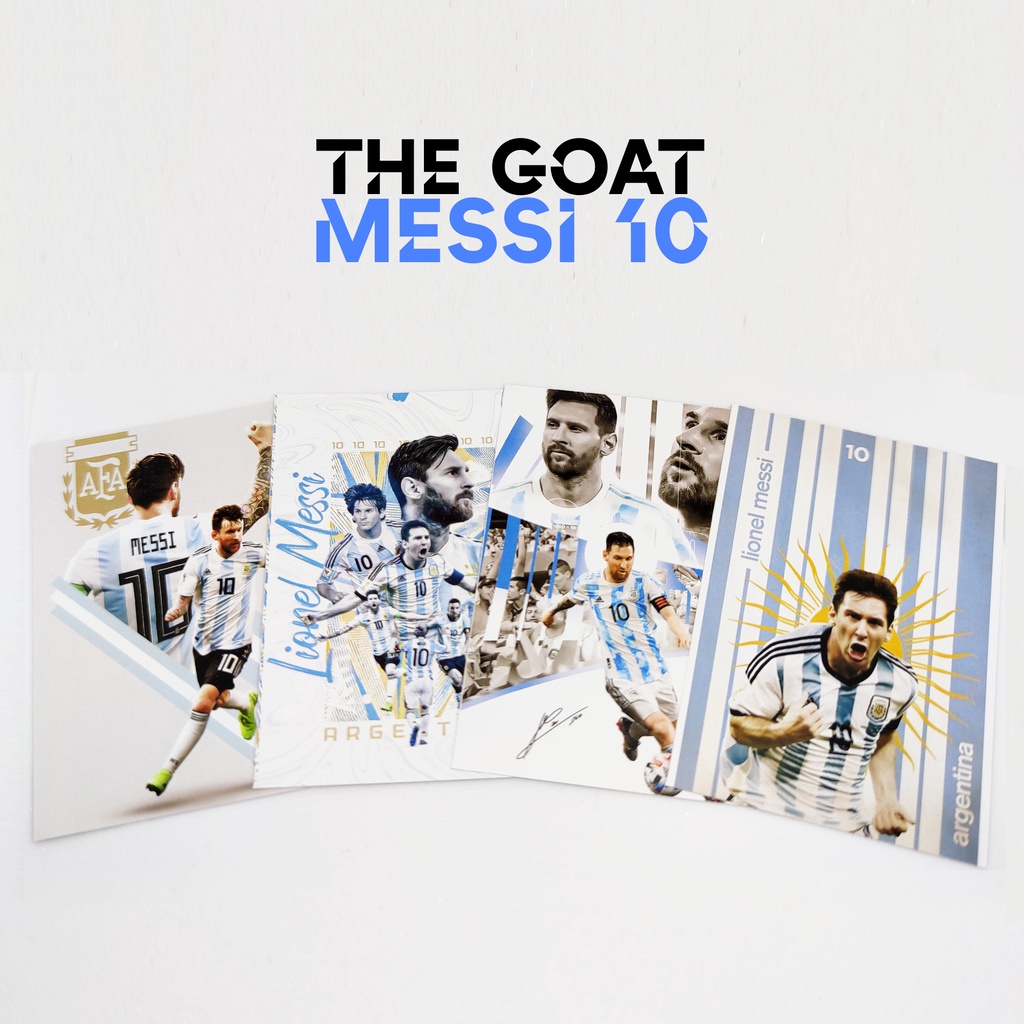 Lionel Messi Argentina Messi The Real Goat King Messi 10 โปสเตอร์ ...