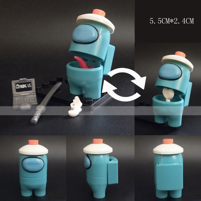 ฟิกเกอร์ Among Us Minifigures Shapeshifter Scientist Engineer Guardian ...