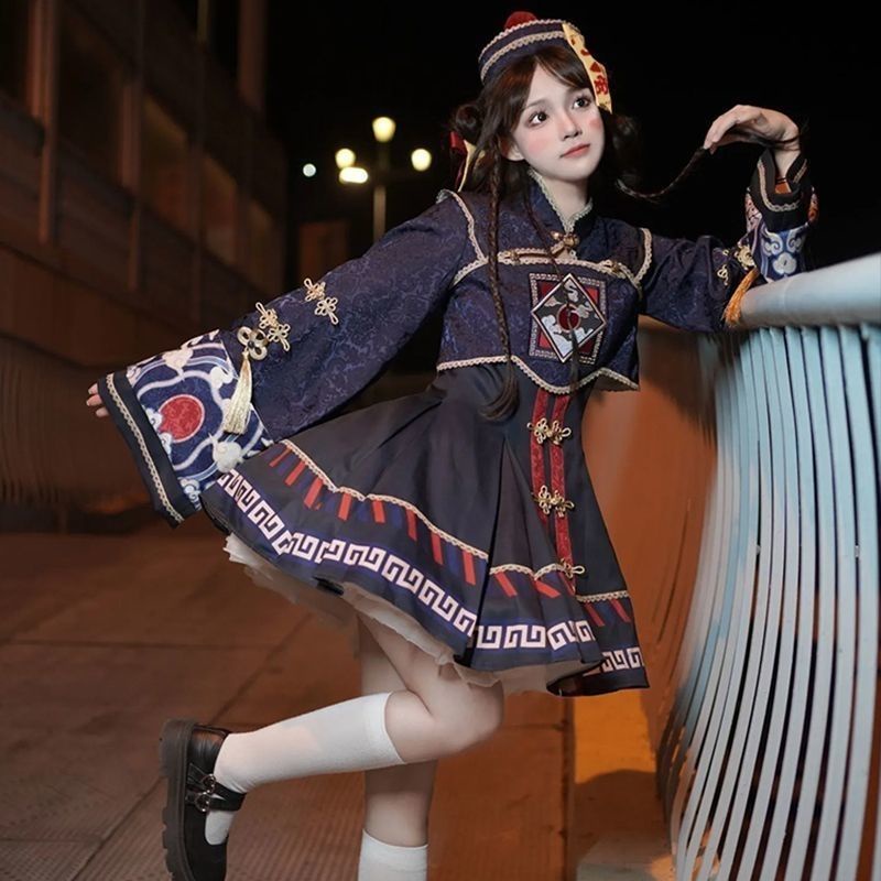•lolita cosplay jks lo lolita ชุดเดรสกระโปรง คอสเพลย์ ซอมบี้น้อยน่ารัก ...