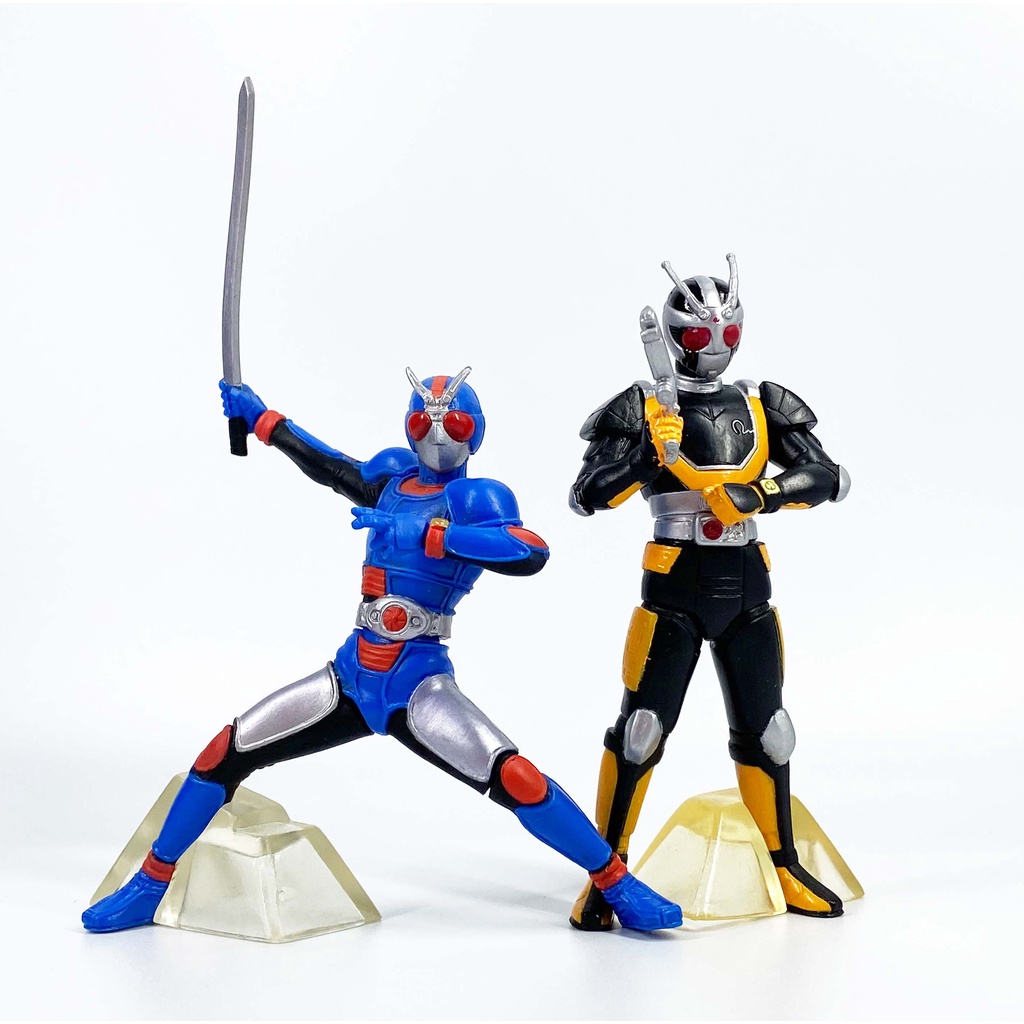 เหมา Bandai HG Kamen Rider Showa Black RX Biorider + RoboRider กาชาปอง ...