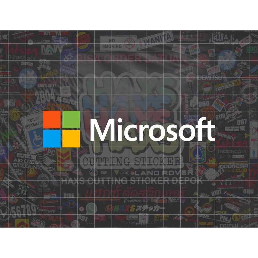 สติกเกอร์ตัด Microsoft V2 ขนาด 10 ซม. สําหรับรถจักรยานยนต์ รถยนต์ ...