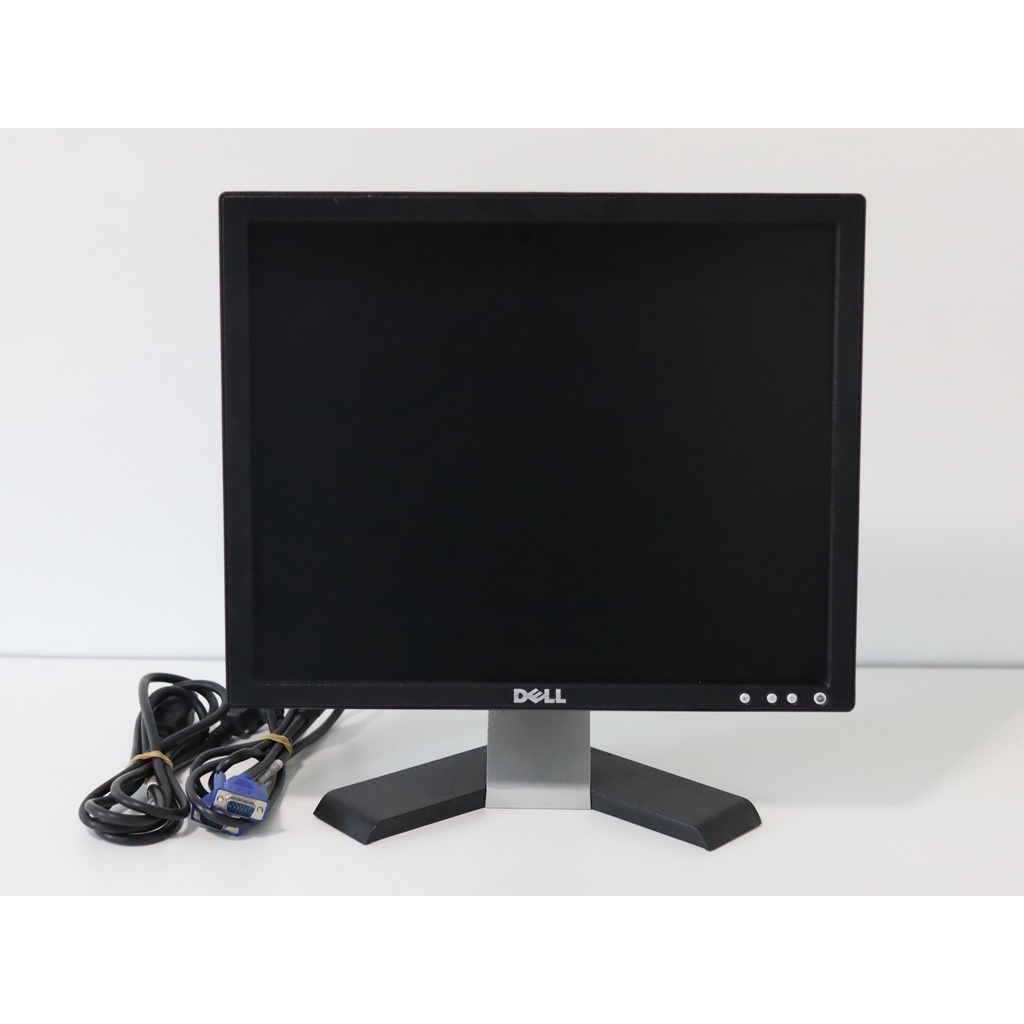 จอ Dell 17 นิ้ว MONITOR (จอมอนิเตอร์) พร้อมสายไฟ AC สาย VGA ครบ จอสแคว ...