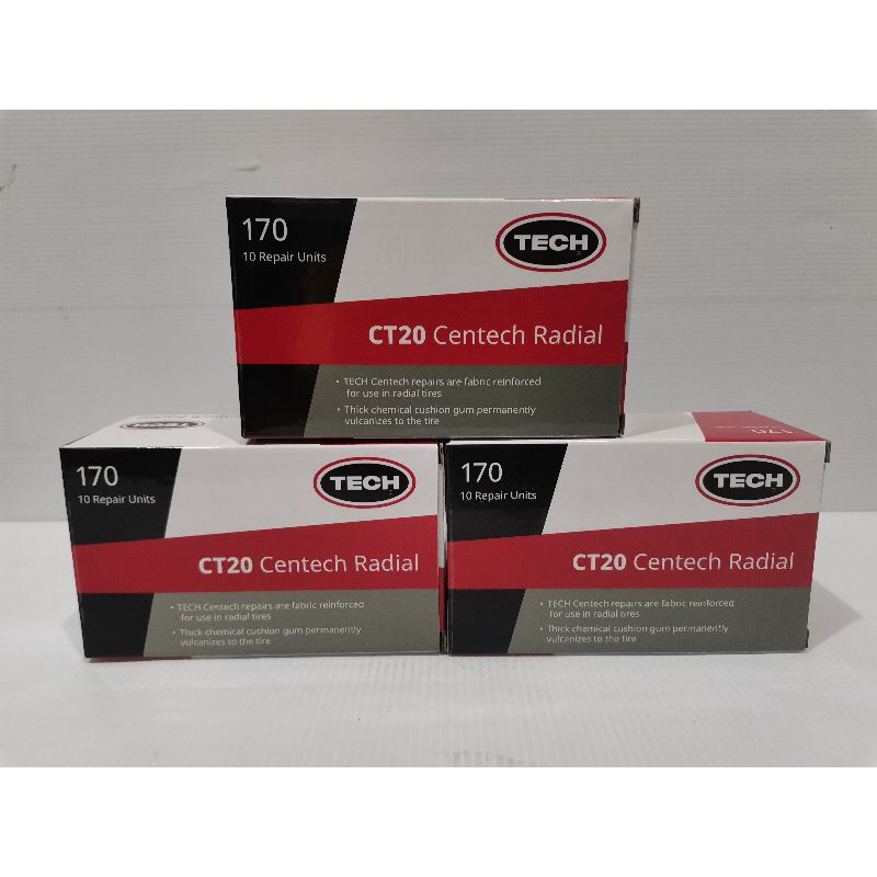 แผ่นปะยางเรเดียล Tech เทค CT20 ขนาด 75X125มิล10 ชิ้น | Shopee Thailand