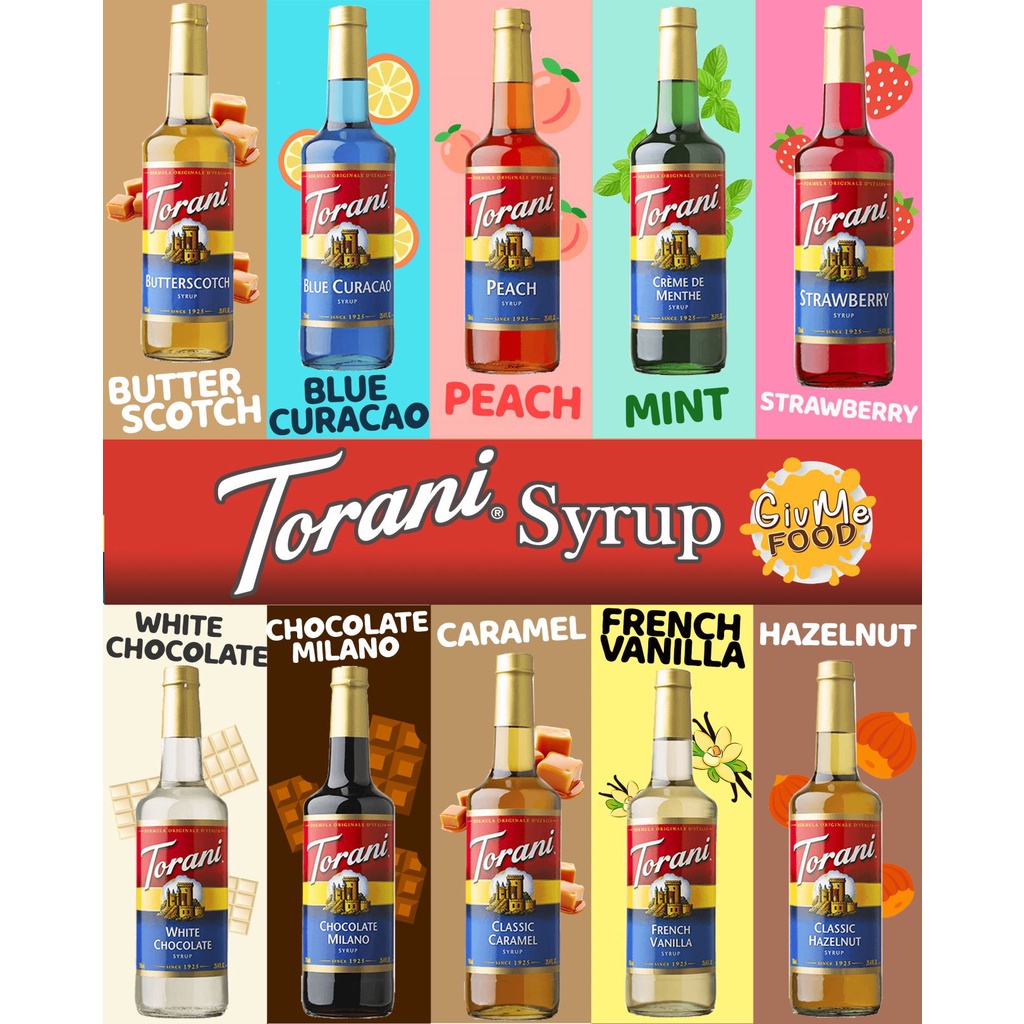Torani Syrup 🍑 โทรานี่ ไซรัป 🍑 Torani Syrup Sugar Free 750 ml ไซรัปกาแฟ ...