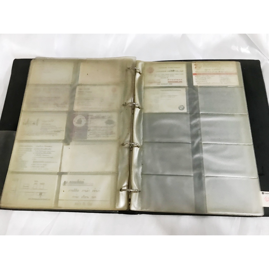 สมุดนามปากกา สมุด แฟ้ม ใส่เครดิตการ์ด Credit card holder book | Shopee ...