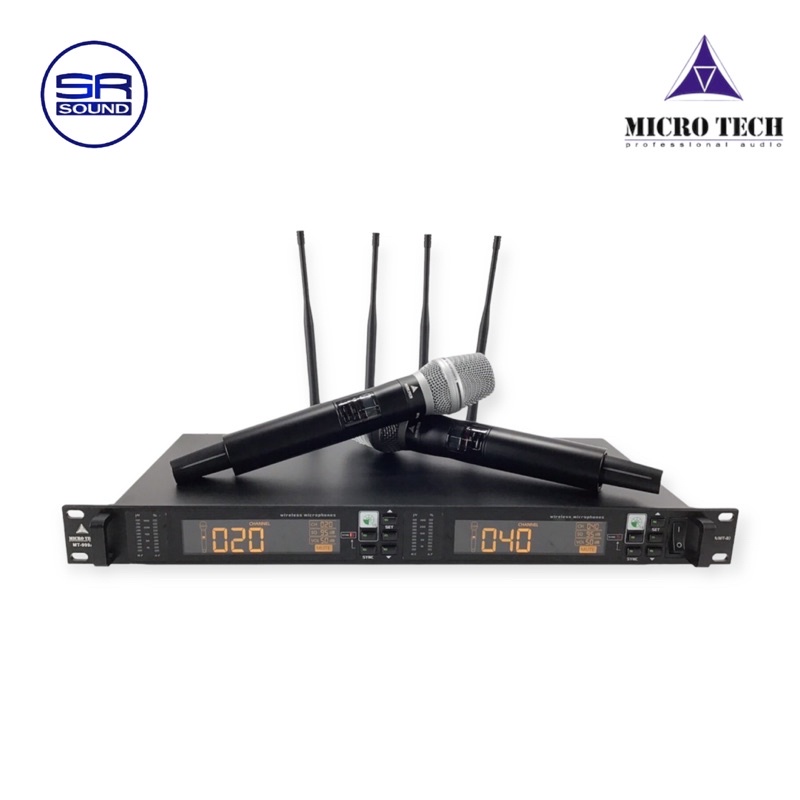 ฟรีค่าส่ง MICROTECH MT999A (MT-A/MT-B) ไมค์ลอยแบบถือคู่ ใช้ย่านความถี่ UHF 748 MHz-758 MHz MT ...