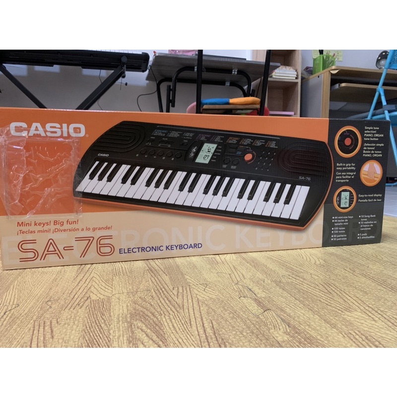 คีย์บอร์ด Casio SA-76 มือสอง (มีกล่อง อแดปเตอร์แท้) | Shopee Thailand