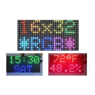 Elecrow 16x32 RGB LED matrix panel with Arduino driver shield, with RTC ...