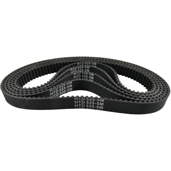 สายพานTiming belt HTD5M-525 หน้ากว้าง15,25mm.ยางสังเคราะห์นีโอพลีนสีดำ ...