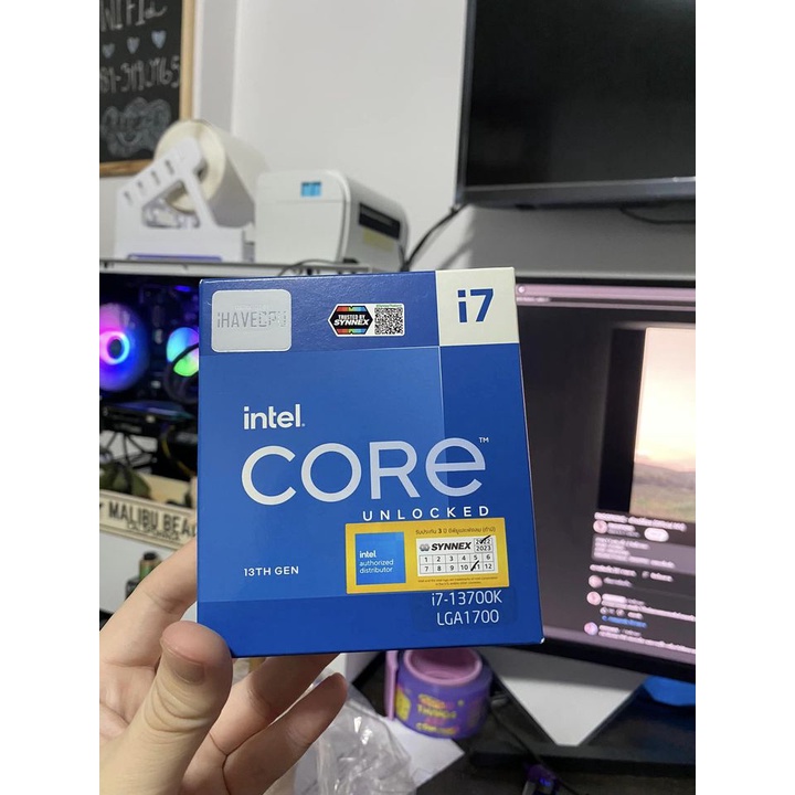CPU (ซีพียู) INTEL CORE I7-13700K 3.4 GHz (SOCKET LGA 1700) (ระบบระบายความร้อนไม่รวมอยู่ในสินค้า ...
