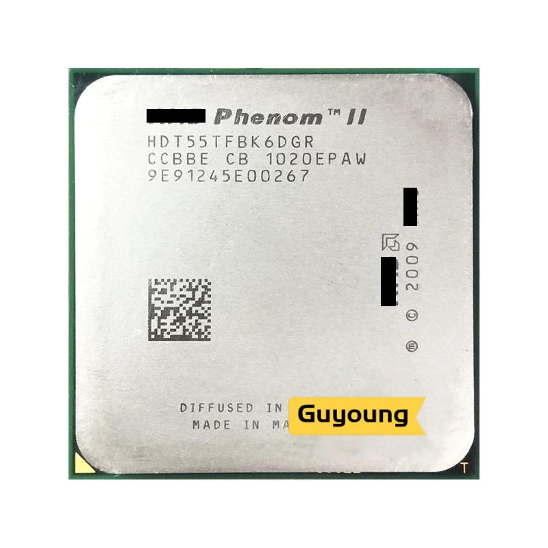ซ็อกเก็ตโปรเซสเซอร์ CPU Phenom II X6 1055T 1055 2.8G 125W HDT55TFBK6DGR AM3 | Shopee Thailand