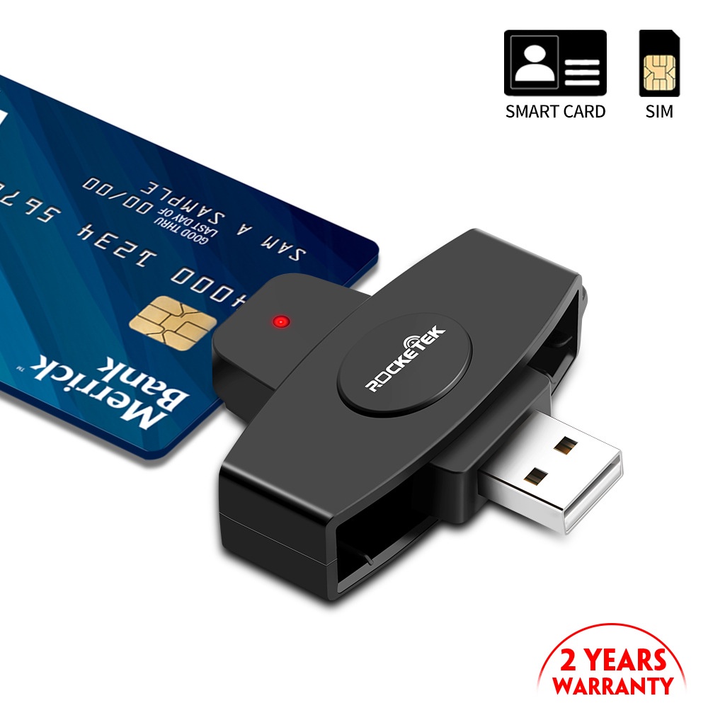 USB Smart Card SIM Reader เครื่องอ่านบัตรสมาร์ทการ์ด สำหรับ Computer ...