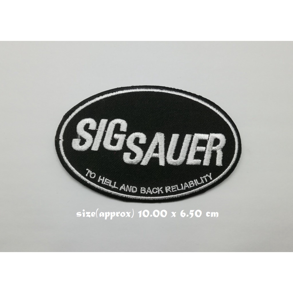 SIG Sauer Gun ตัวรีดติดเสื้อ แจ๊คเก็ต อาร์ม ยีนส์ Hipster Embroidered Iron on Patch DIY | Shopee ...