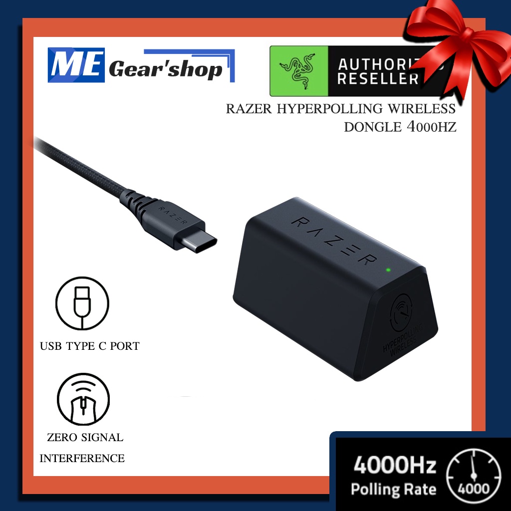 พร้อมส่ง📌 RAZER HYPERPOLLING WIRELESS DONGLE ของแท้1000% รับประกันต่าง ...
