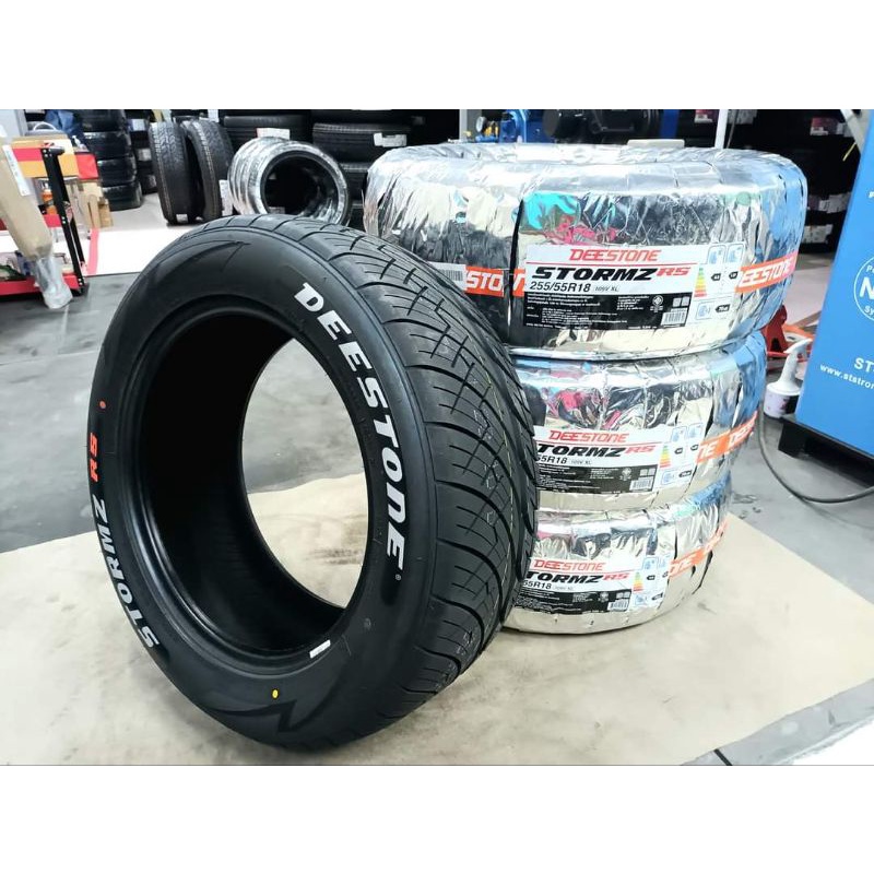 ยางใหม่ 255/55R18 Deestone Stormz RS ผลิตปี 2022 พร้อมจุ๊บลมแปซิฟิก 4 ...