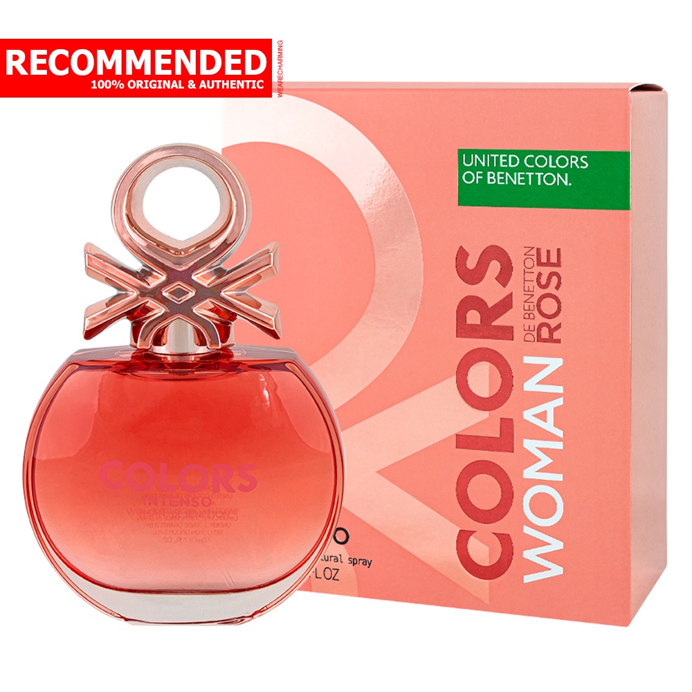 Benetton Colors Woman Rose Intenso EDP 80 ml. | Shopee Thailand