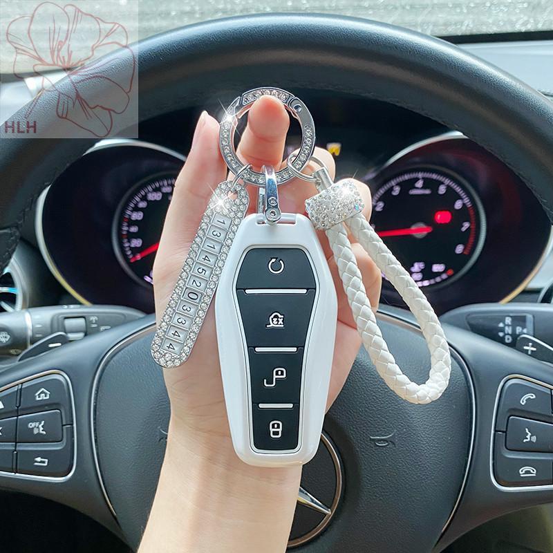 BYD Qin plusdmi ฝาครอบกุญแจหญิง 2021 E2 Qin ใหม่พลังงาน E3PRO รถปลาโลมาหัวเข็มขัดกรณีพิเศษ ...