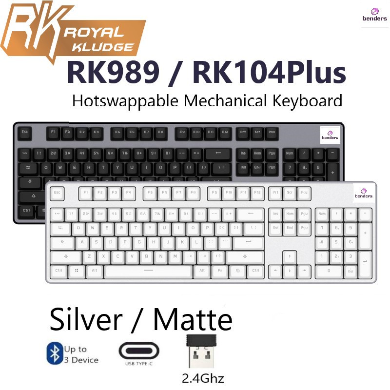 Royal Kludge Rk989 Rk104 Plus Wireless bluetooth mechanical keyboard ...