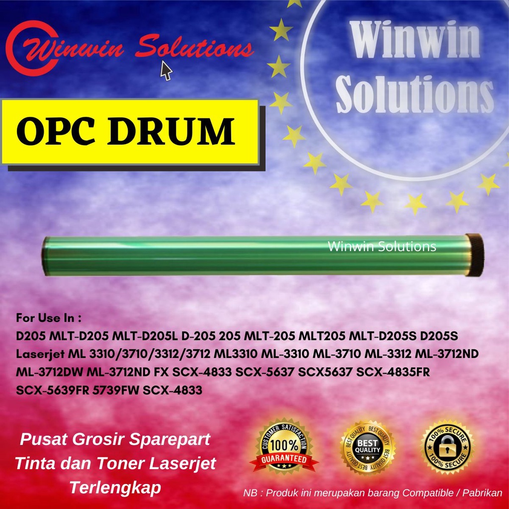 OPC กลอง D205 MLT-D205 MLT-D205L D-205 205 MLT-205 MLT-D205S D205S Laserjet ML 3310/3712/3712 ...