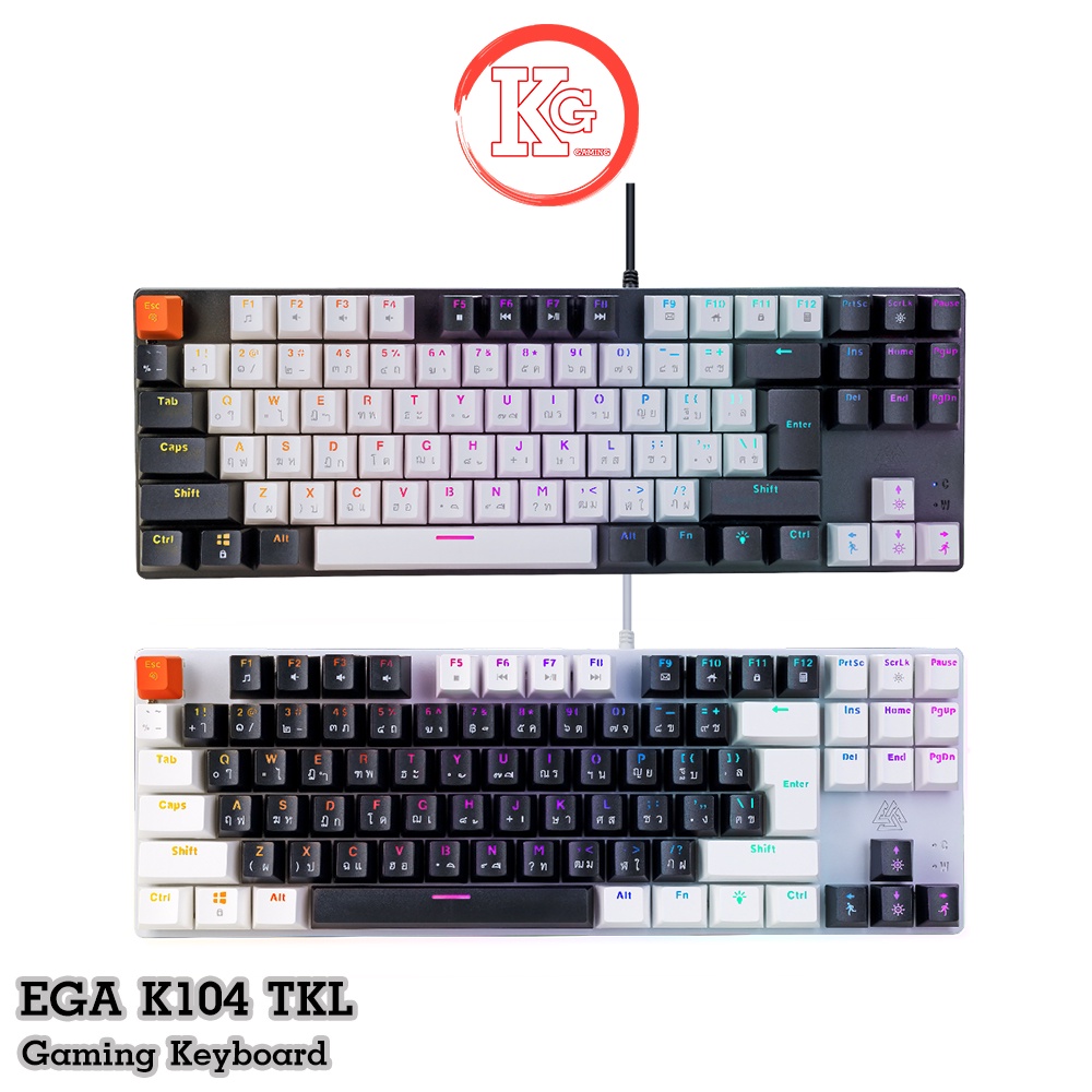 EGA LITE TYPE K104 TKL 80% Mechanical Keyboard MINI RGB Hot Swap ...