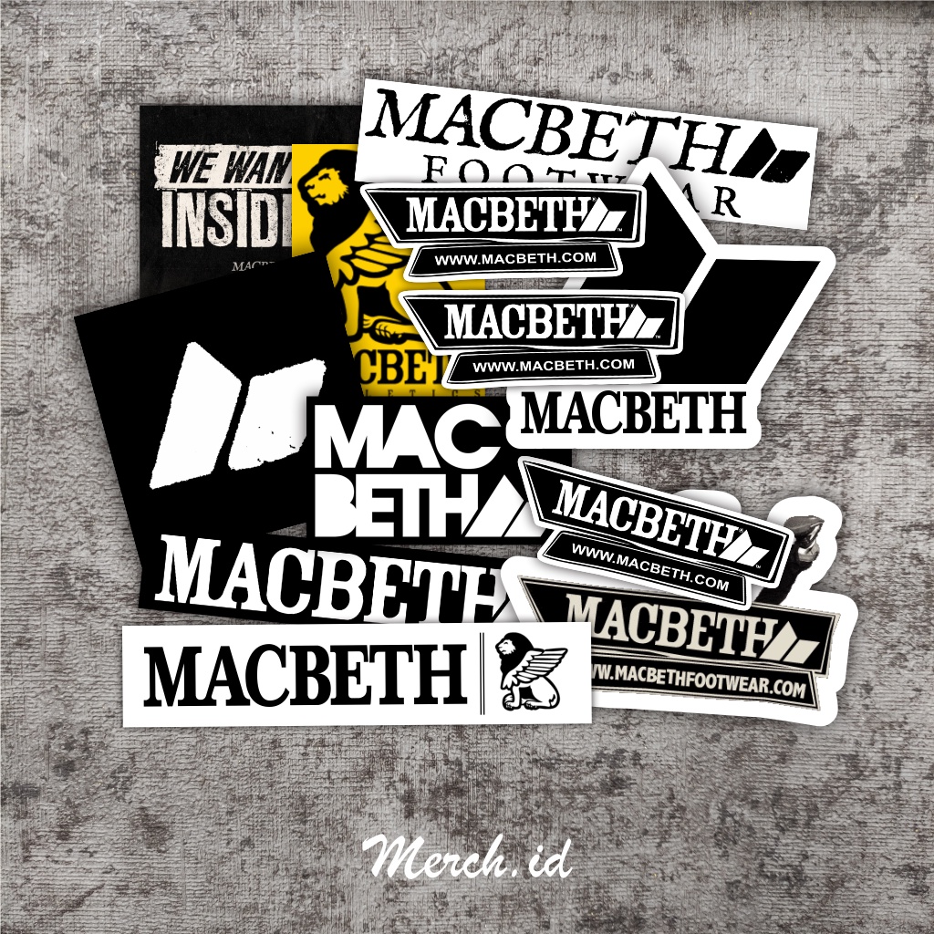 สติ ๊ กเกอร ์ distro ยี ่ ห ้ อ Macbeth /Sticker Pack | Shopee Thailand