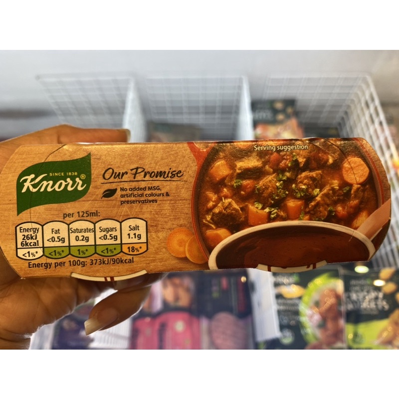 Beef Stock Pot ( Knorr Brand ) 112 G. ซุปกึ่งสำเร็จ รสเนื้อ ชนิดก้อน ...