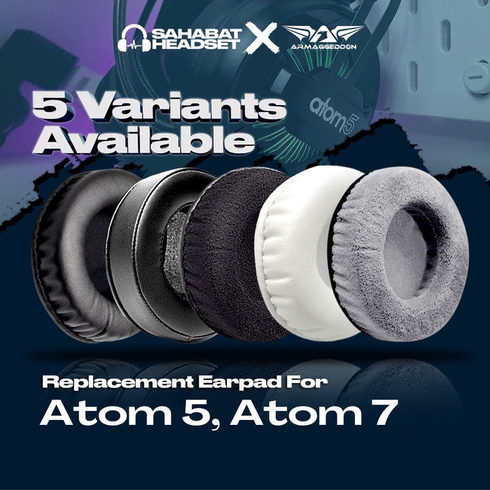 แผ่นรองหูฟัง Earcup Armaggeddon Atom 5 Atom 7 Atom5 Atom 7 Foam ...
