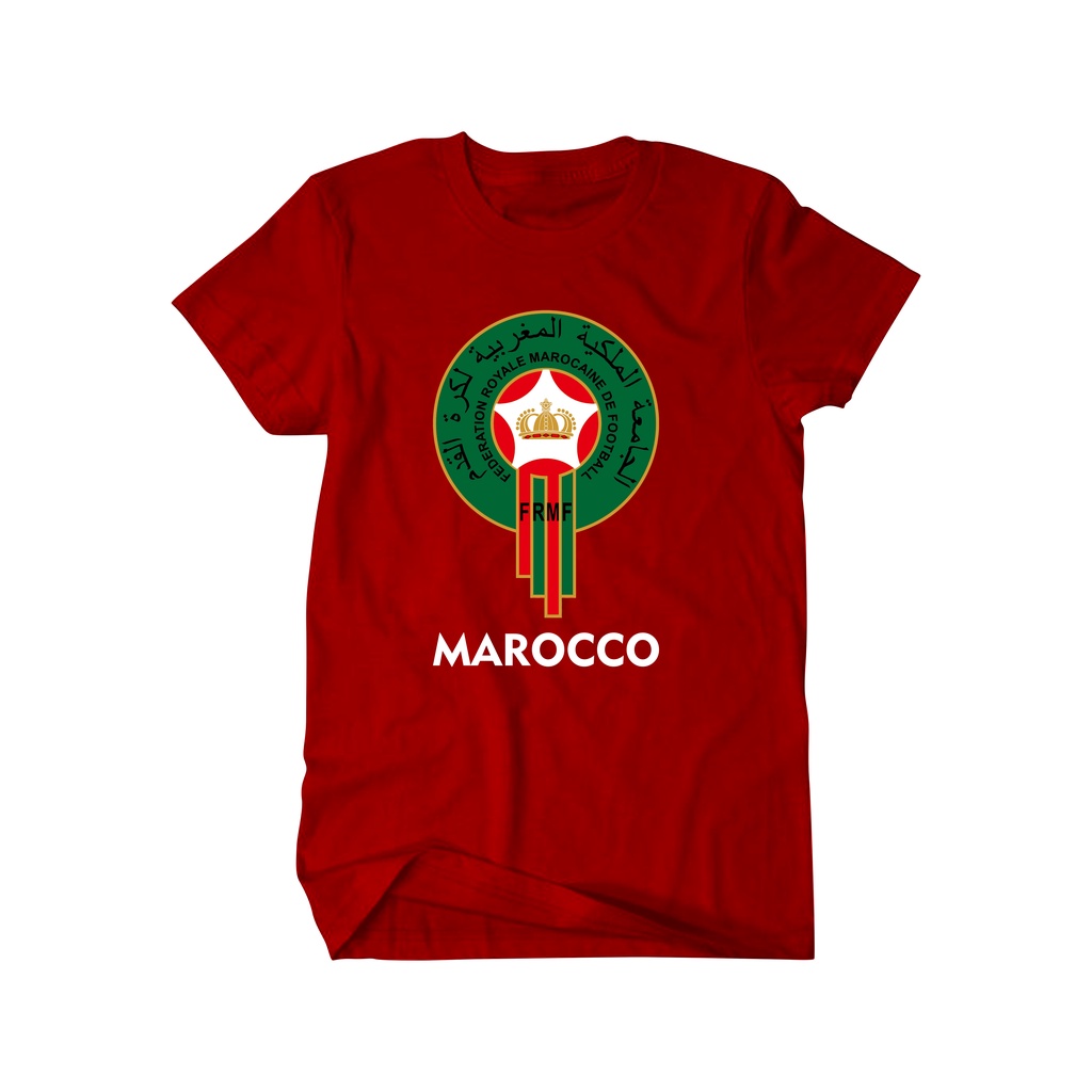 เสื้อยืด พิมพ์ลาย Merch Qatar World Cup Morocco 2022 | Shopee Thailand