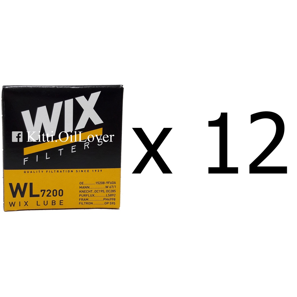 ยกโหล Wix oil filter WL7200 WL10466A 7200 10466A Forza ADV Mazda 2 3 ...