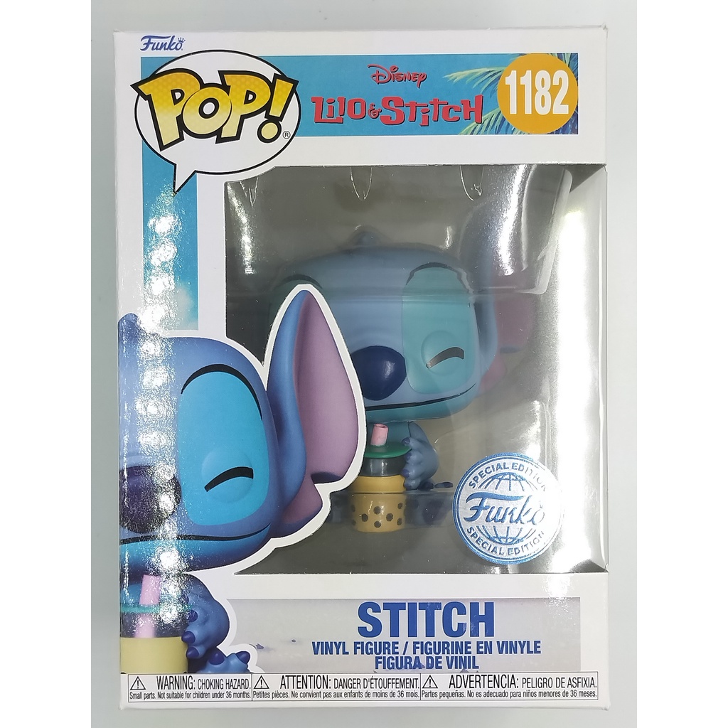Funko Pop Disney Lilo & Stitch - Santa Stitch [With Boba] #1182 (กล่อง ...