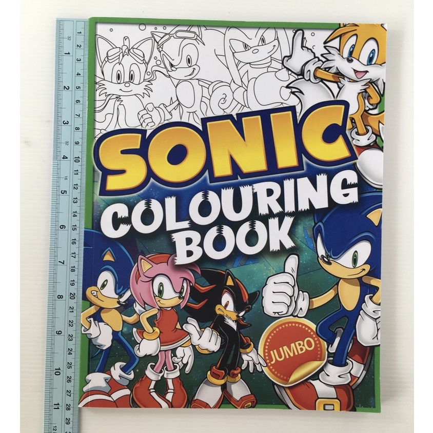 Sonic Colouring Book หนังสือภาษาอังกฤษปกอ่อนมือสองสภาพดี | Shopee Thailand