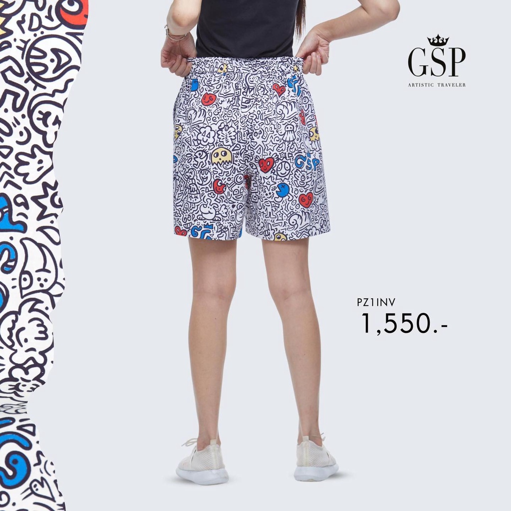 GSP Short NEW GSP กางเกงขาสั้น ลายพิมพ์ Vacay Vibes (PZ1INV) | Shopee ...