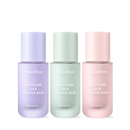Innisfree Moisture Silk Makeup Base 30ml (Purple, Green, Peach ...