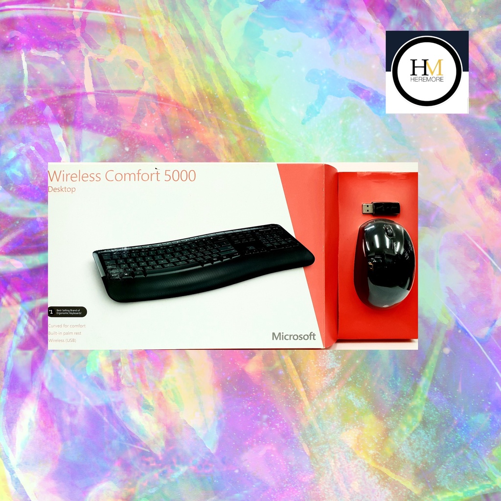 Microsoft Wireless Comfort Desktop 5000 | Shopee Thailand