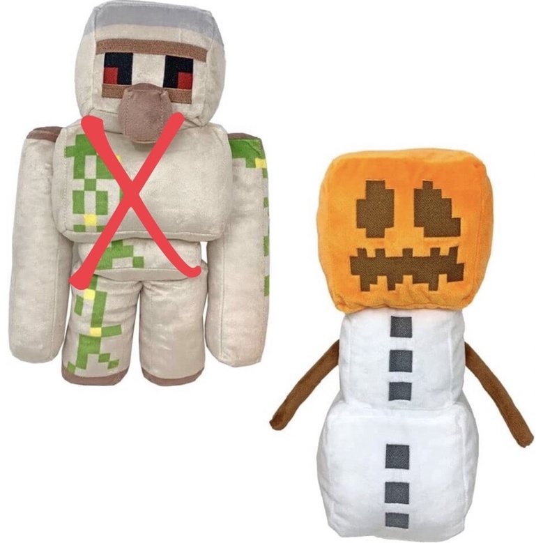 Minecraft - Big Plush - Snow Golem - Iron Golem A | Shopee Thailand
