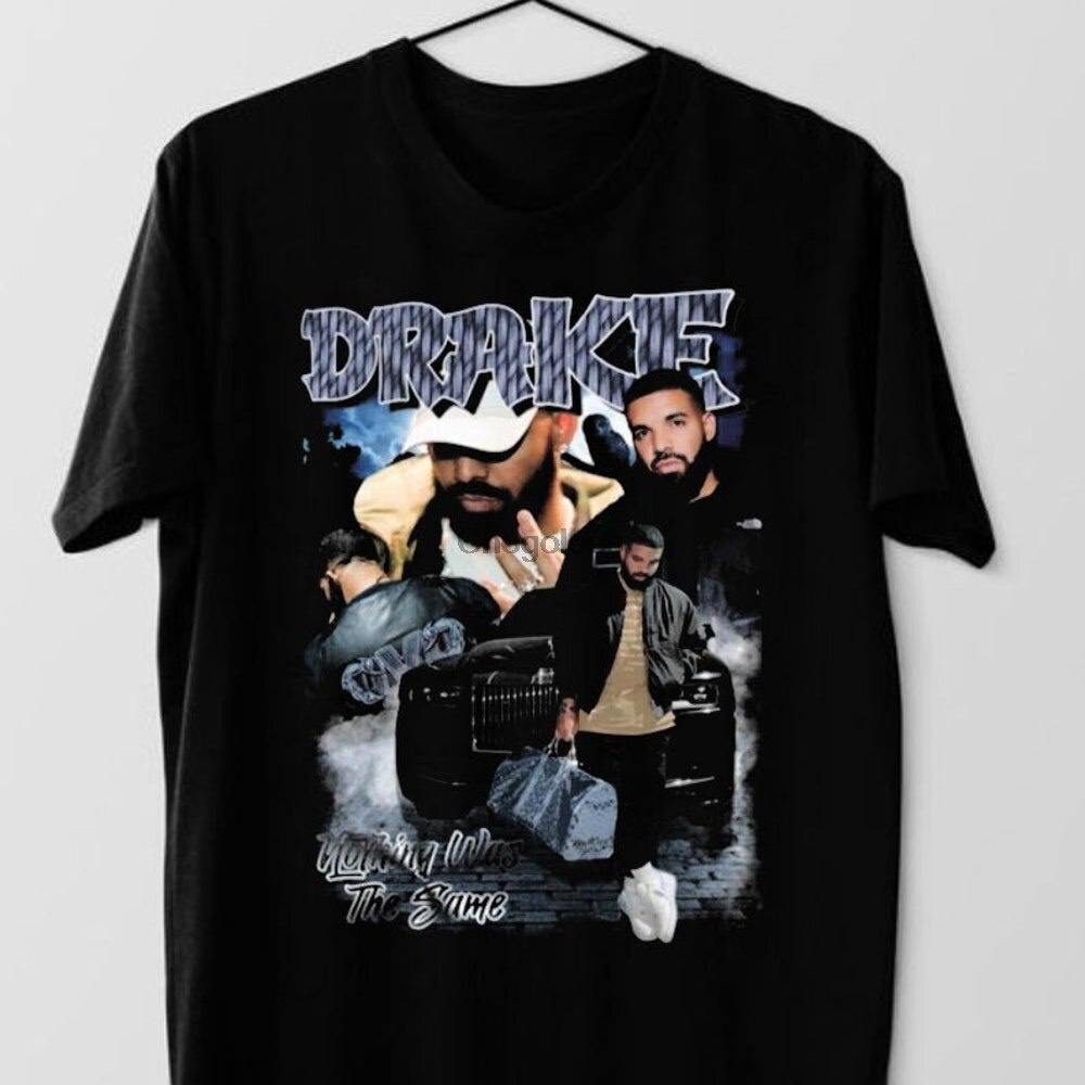 ผู ้ ชาย Tshirts Vintage Drake ไม ่ มีอะไรเดียวกันเสื ้ อยืด Drake เสื ...