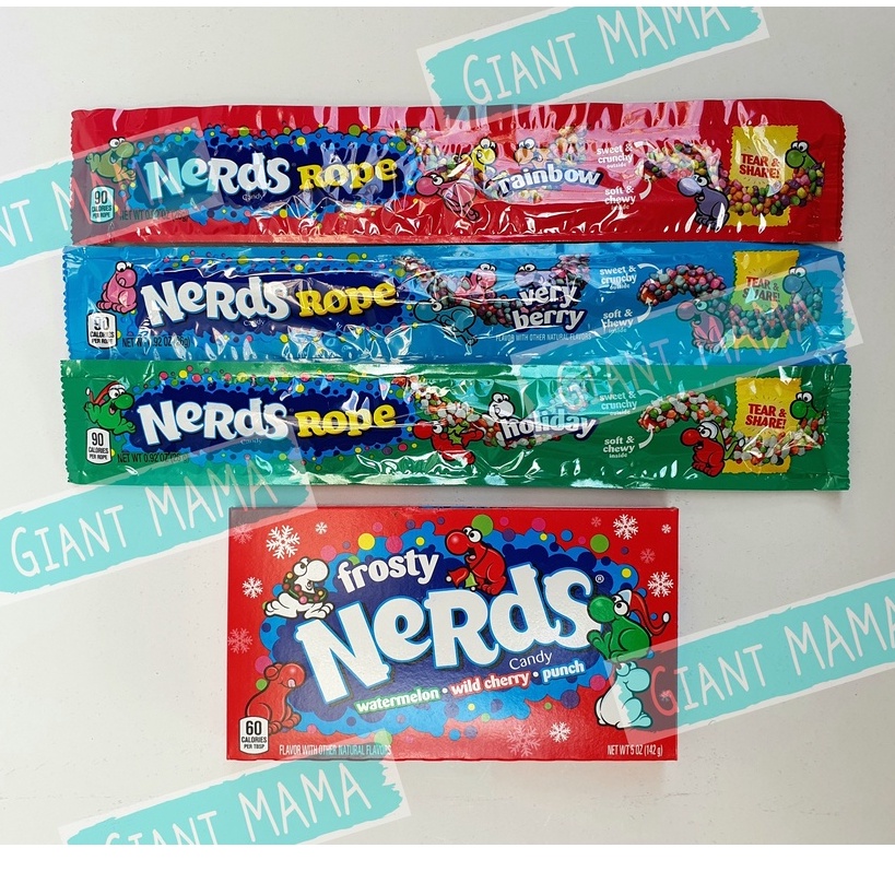 (พร้อมส่ง) Nerds Rope Jelly / Sour Patch Kid เนิร์ดกัมมี่เส้น ของแท้ ...