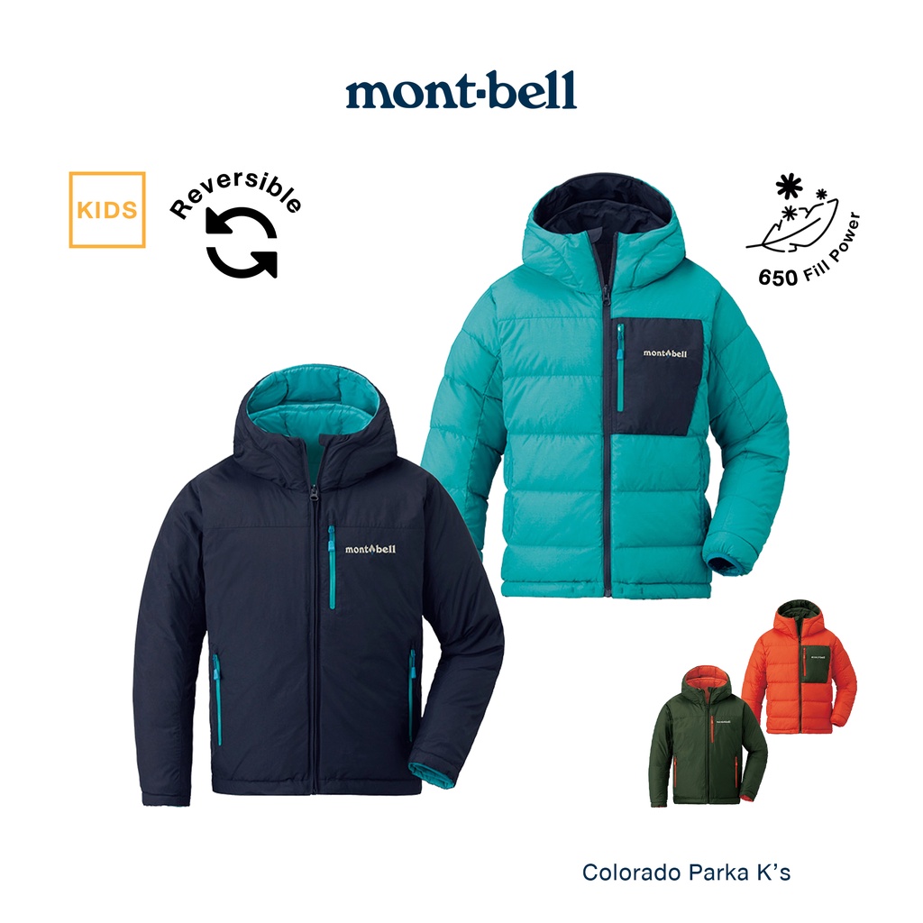 Montbell เสื้อกันหนาวเด็ก ขนห่าน ใส่ได้สองด้าน รุ่น 1101554 Colorado ...