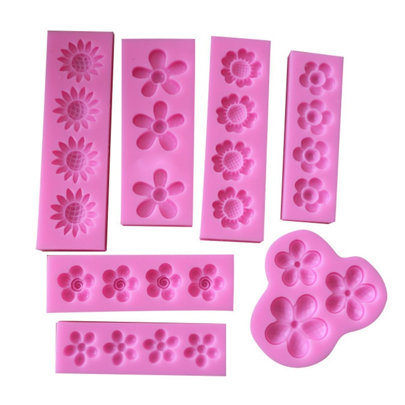 SIY ดอกไม้ Series แม่พิมพ์ซิลิโคน Handmade พลาสเตอร์สบู่ Fondant Mould ...