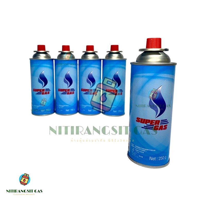 Super Gas แก๊สกระป๋อง ขนาด250g. (สำหรับใช้กับเตาแก๊สกระป๋อง) | Shopee ...