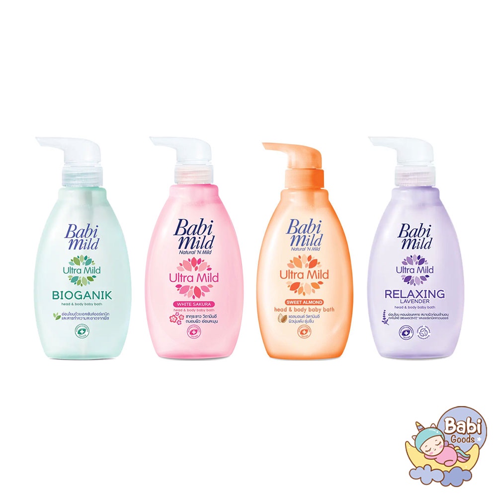 Babi Mild สบู่อาบน้ำเด็ก สบู่เหลวอาบและสระ Babi Mild Bath Gel ขวดปั๊ม ...