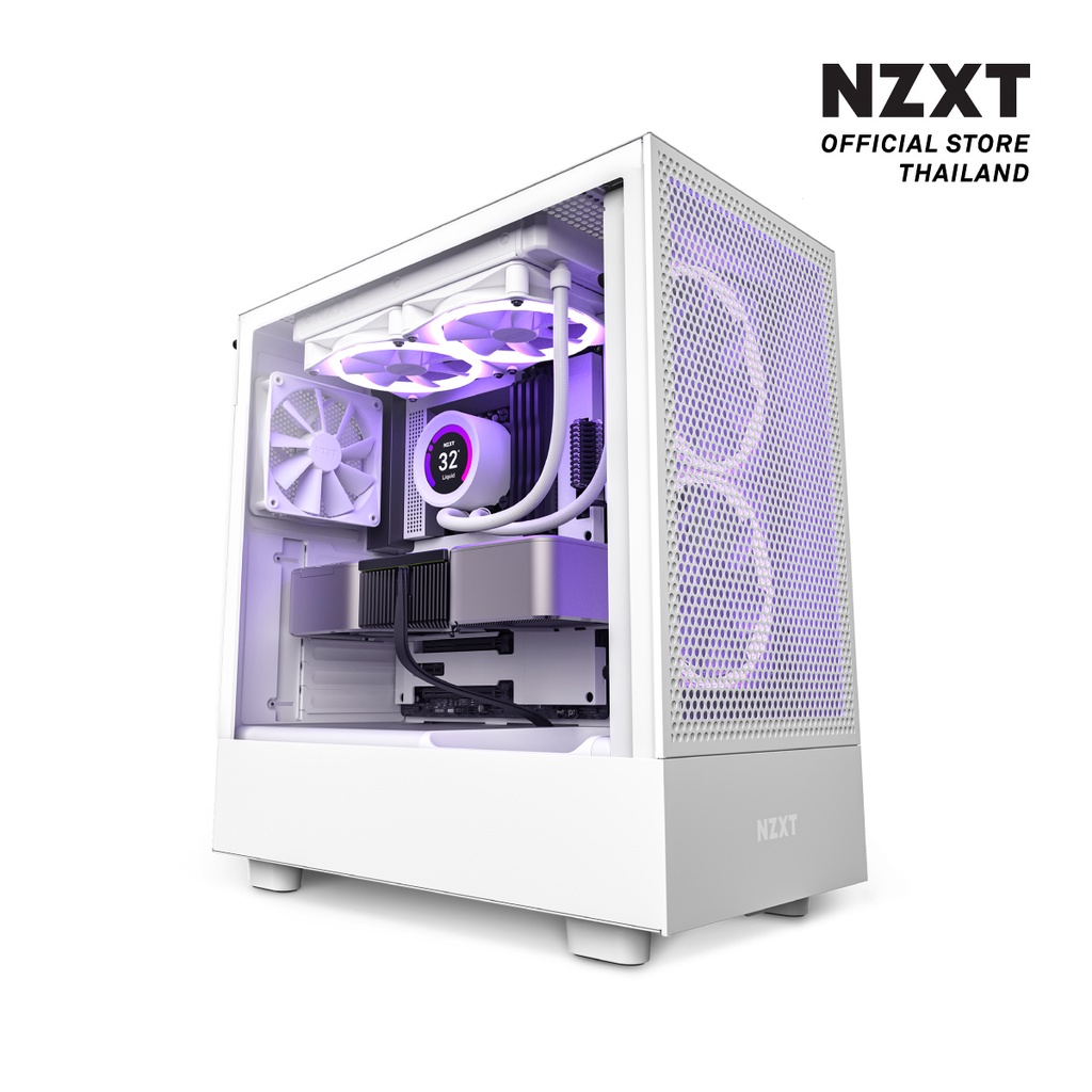 NZXT CASE H5 Flow - White / Black | Shopee Thailand